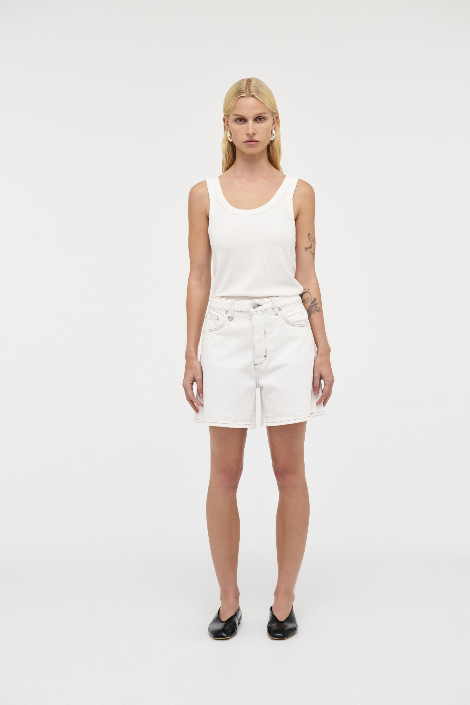 Eva Short - White – Service Denim NZ